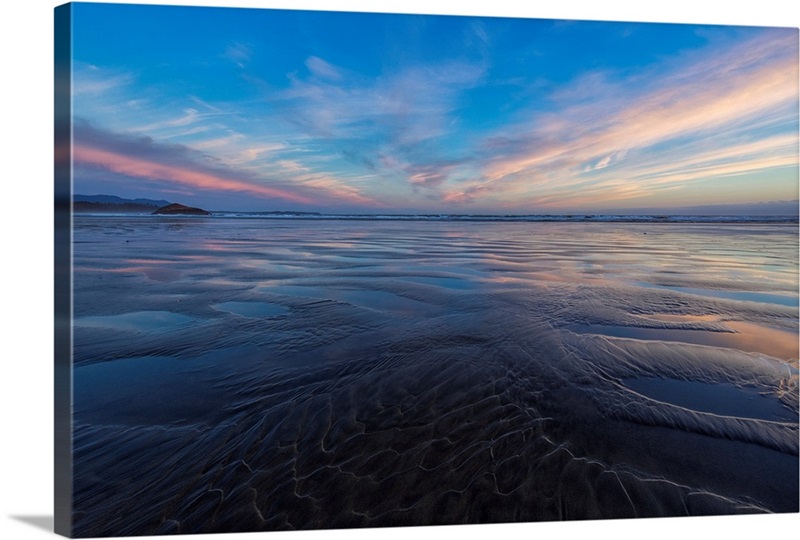 Sunset over Long Beach, Pacific Rim National Park Reserve; Tofino ...