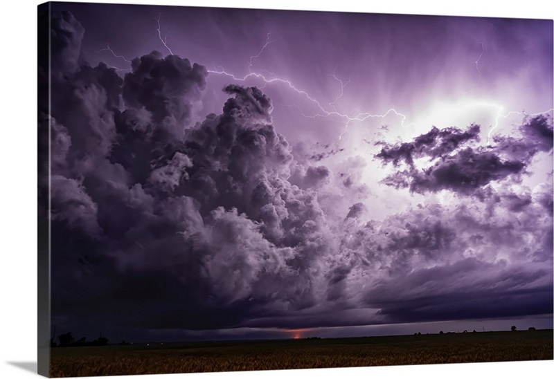 Supercell Thunderstorm Clouds, Colorado, United States Of America ...