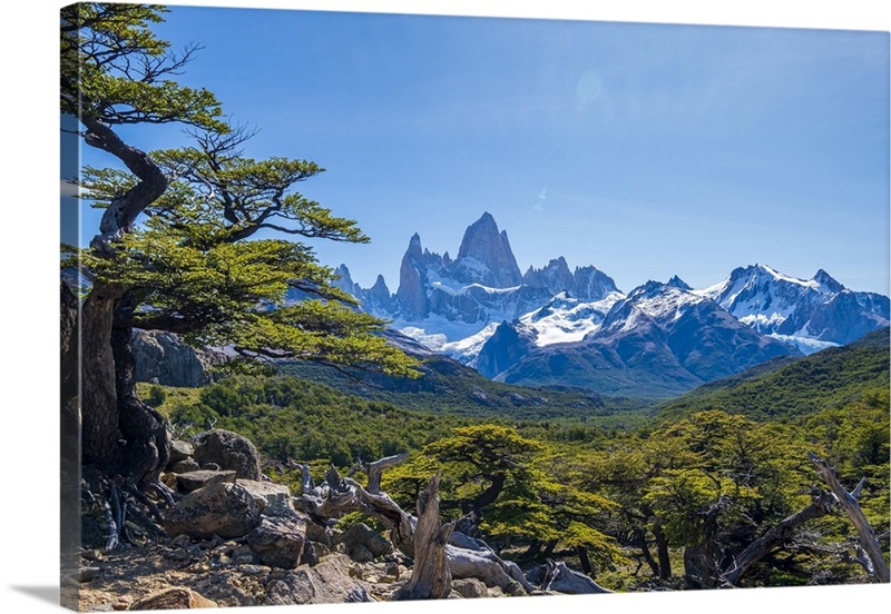 The Peak Of Fitz Roy From The First View Point Of The Hike | Great Big ...