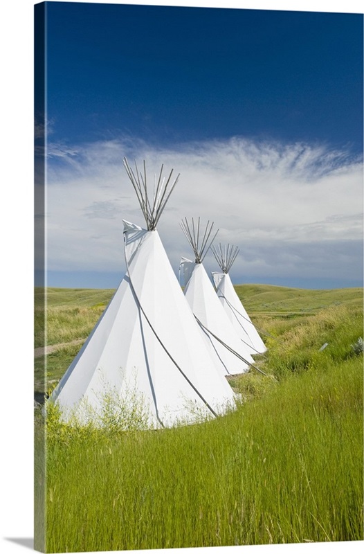 Tipis Just Outside The Grasslands National Park, Val Marie ...