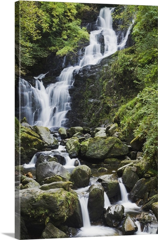 Torc Waterfall On Torc Mountain, Killarney, County Kerry, Ireland ...