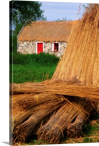 Traditional Thatching, Ireland | Great Big Canvas