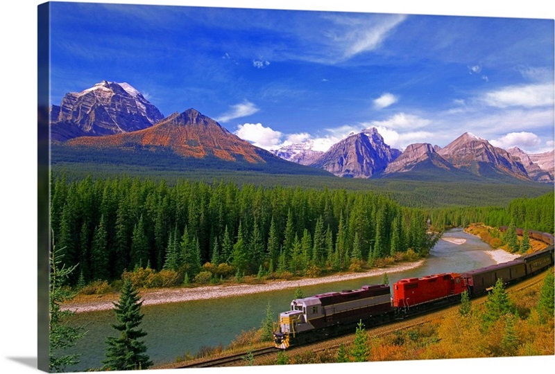 Train In Banff National Park | Great Big Canvas