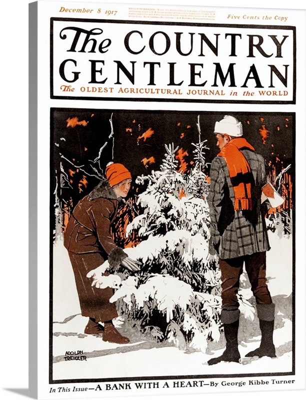 Two boys pick out a Christmas tree | Great Big Canvas