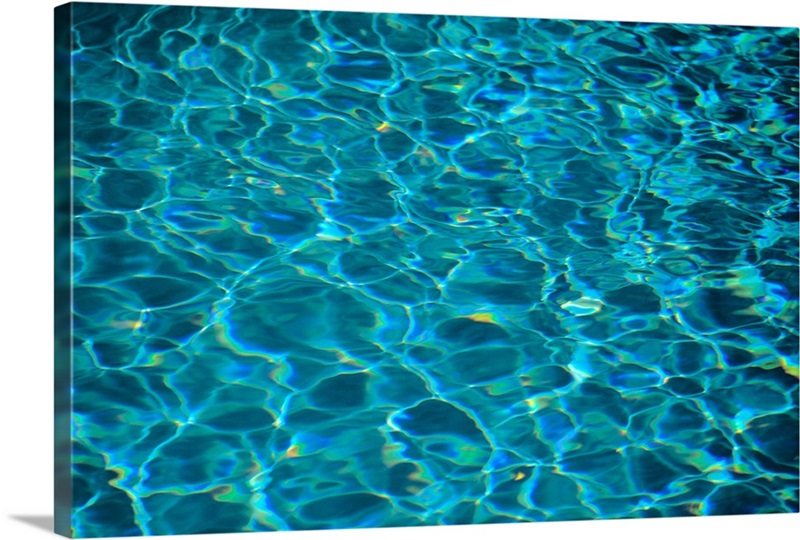 Water Reflections Of Pool, Design And Light Patterns | Great Big Canvas