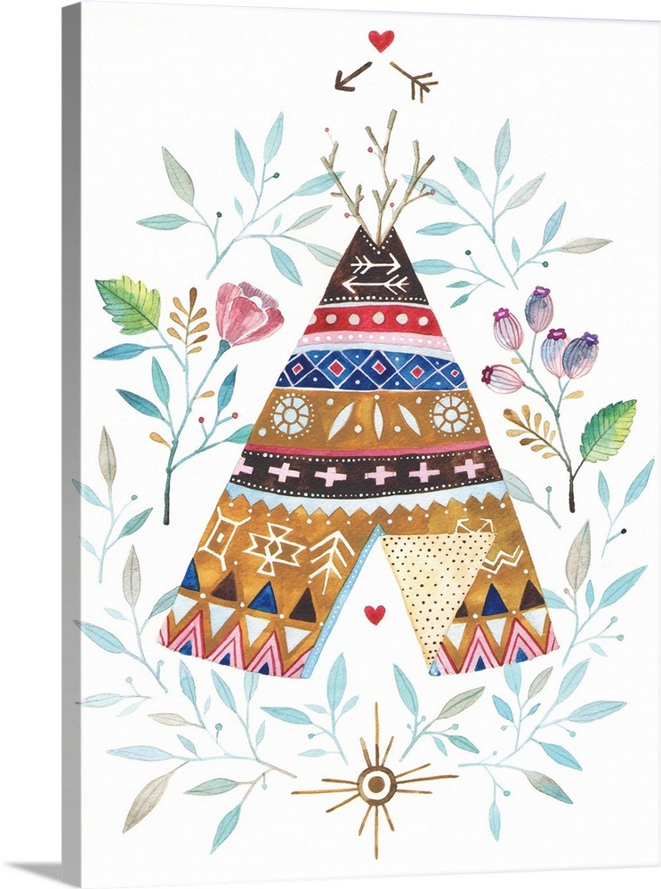 Teepee Wall Art, Canvas Prints, Framed Prints, Wall Peels | Great Big ...