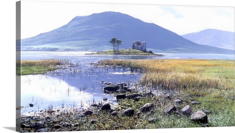 O'Malleys Castle, Castlekirk, Lough Courib, County Mayo | Great Big Canvas