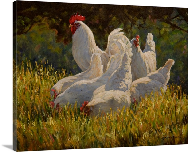 Six Chickens | Great Big Canvas