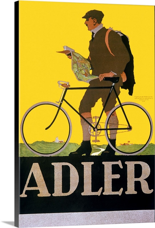 Adler, Bicycle, Vintage Poster | Great Big Canvas