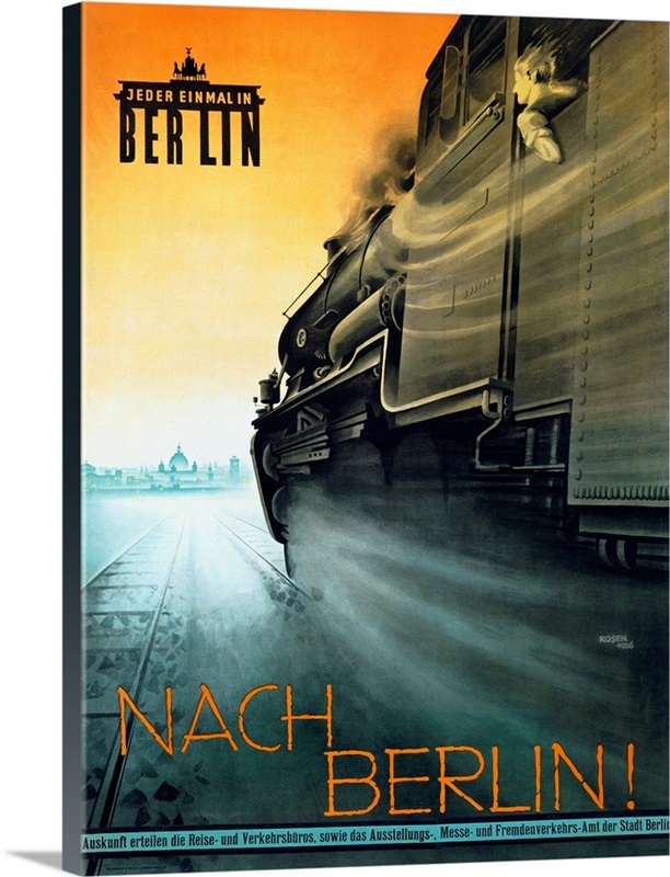 Berlin, Nach, Vintage Poster, by Rosen | Great Big Canvas