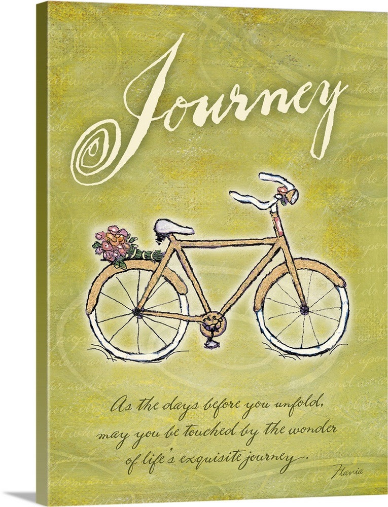 Bicycle Inspirational Print Wall Art, Canvas Prints, Framed Prints ...