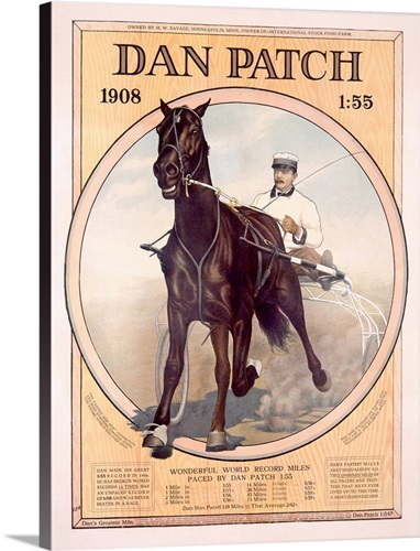 Dan Patch, Horse with Wonderful World Records, Vintage Poster | Great ...
