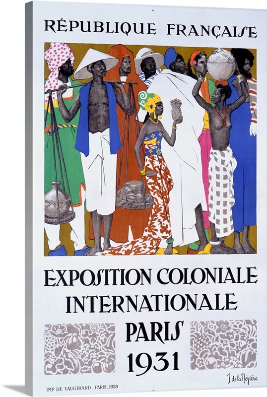 Exposition Coloniale, Paris 1931, Vintage Poster, by Jacques Neziere ...