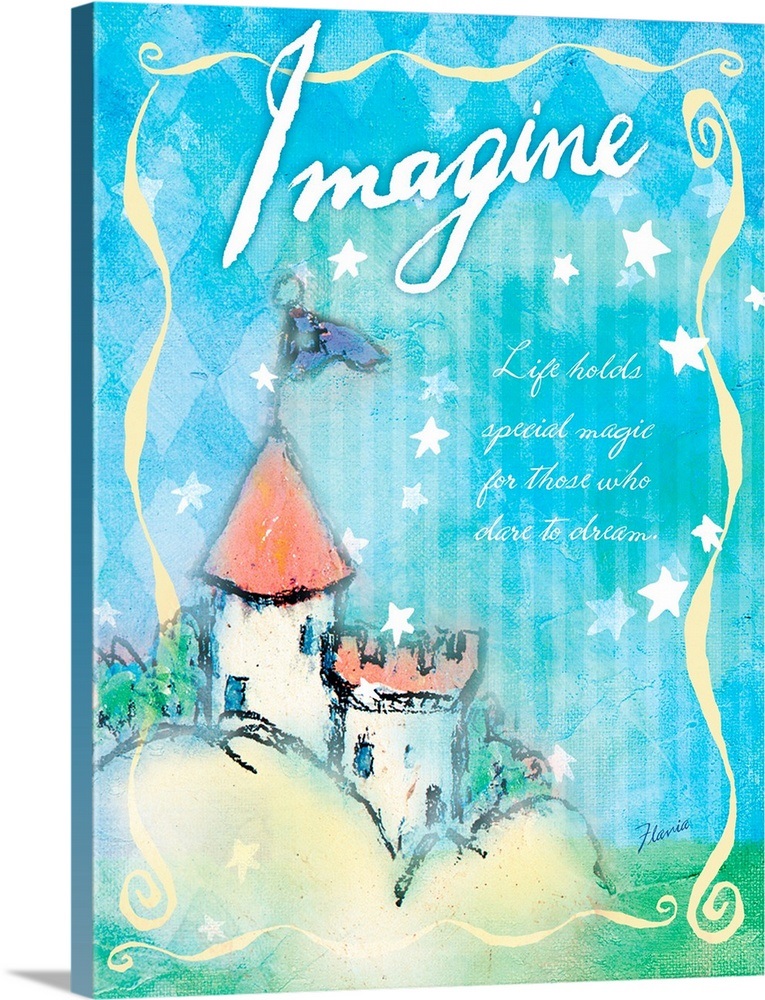 Imagine Inspirational Print Wall Art, Canvas Prints, Framed Prints ...