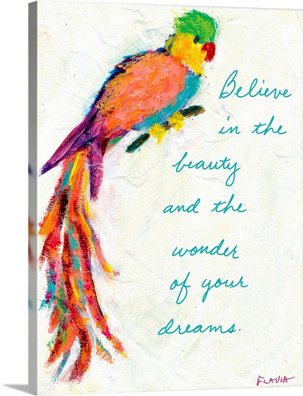 Parrot Inspirational Print | Great Big Canvas