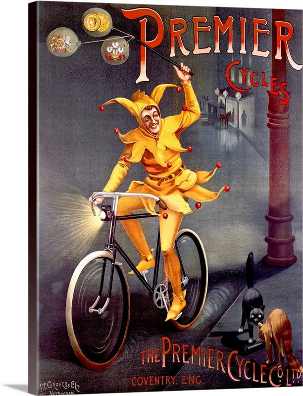 Premier Cycles, Vintage Poster | Great Big Canvas