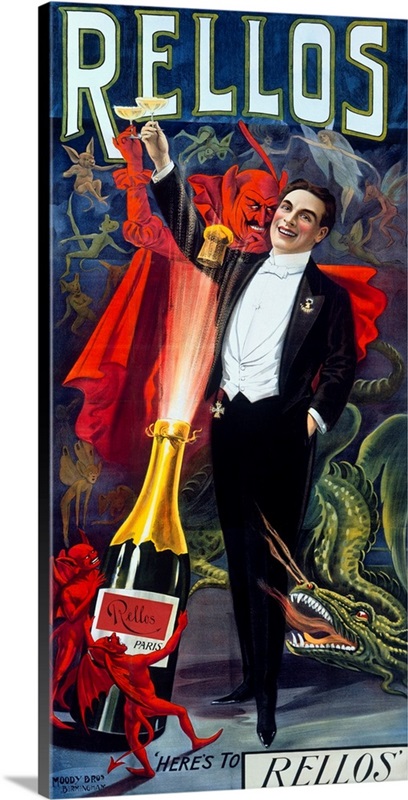 Rellos Devil Champagne | Great Big Canvas