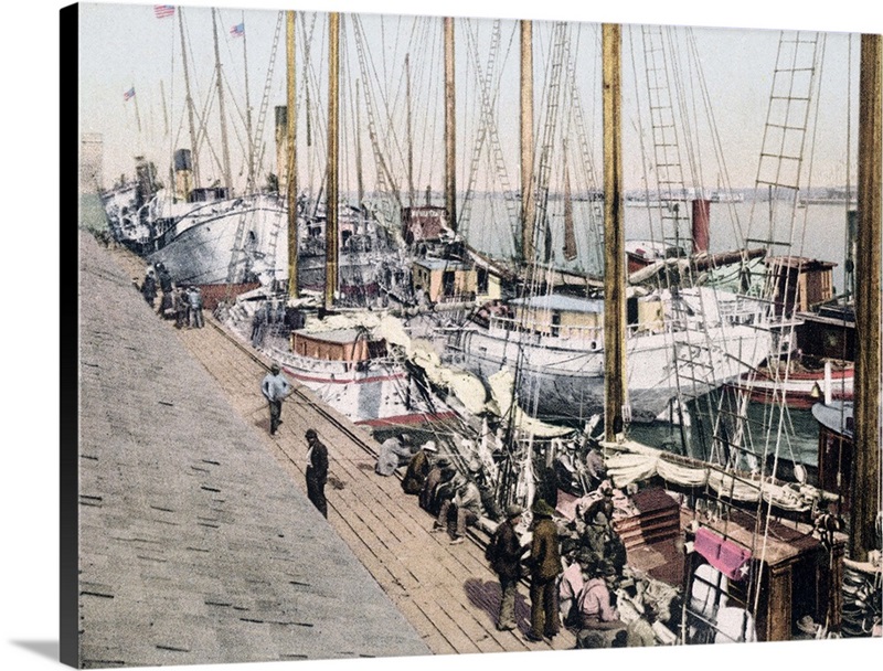 Shipping at Mobile Alabama Vintage Photograph | Great Big Canvas