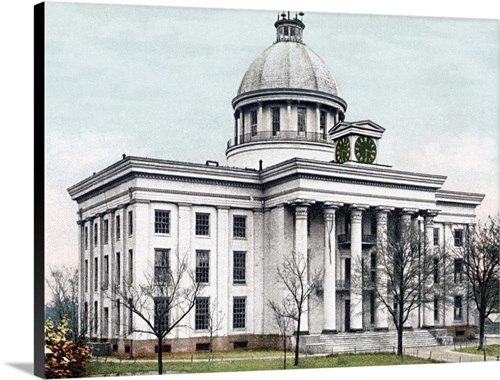 State Capitol Montgomery Alabama Vintage Photograph | Great Big Canvas