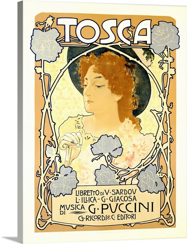 Tosca, Puccini, Vintage Poster | Great Big Canvas
