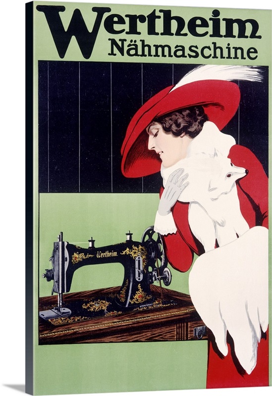 Wertheim, Sewing Machine, Vintage Poster | Great Big Canvas