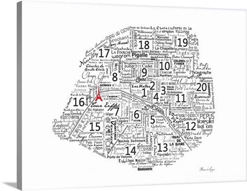 As The French Say, Map | Great Big Canvas