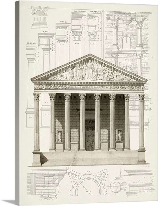 Classical Greek Columns | Great Big Canvas