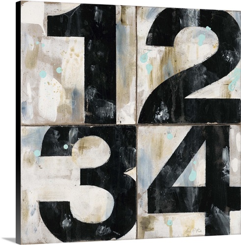 Industrial Chic Numbers | Great Big Canvas
