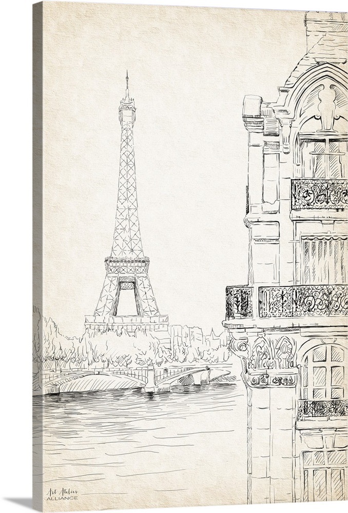 Paris Sketch Book Wall Art, Canvas Prints, Framed Prints, Wall Peels ...