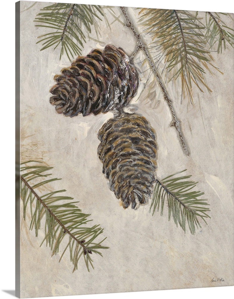 Rustic Pine Cones Wall Art, Canvas Prints, Framed Prints, Wall Peels ...