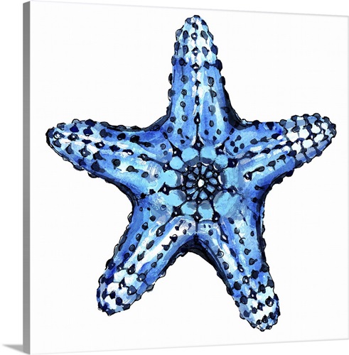 Sea Blue Starfish Wall Art, Canvas Prints, Framed Prints, Wall Peels ...