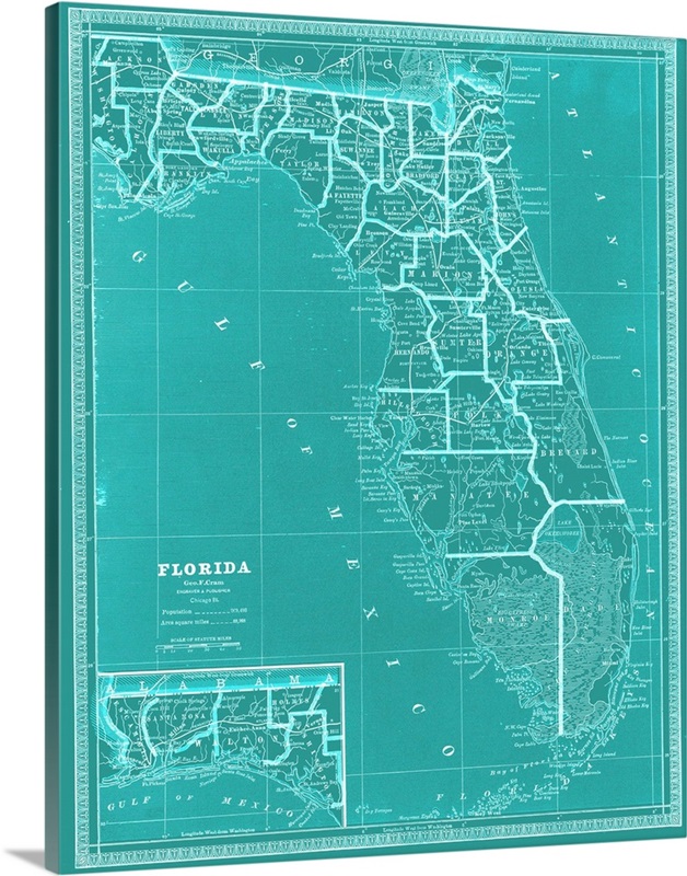 State of Florida Map | Great Big Canvas