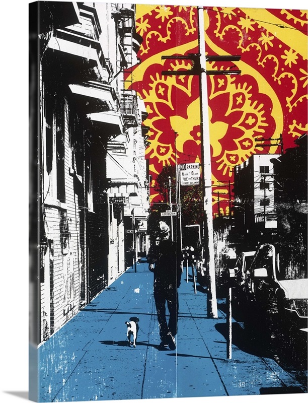 Urban Collage Sidewalk | Great Big Canvas