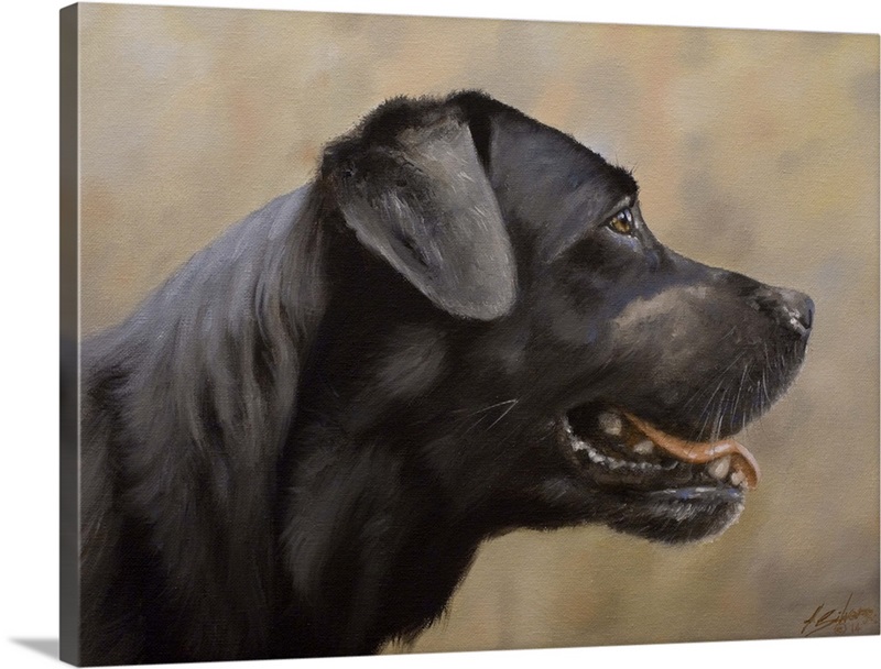 Black Lab Profile | Great Big Canvas