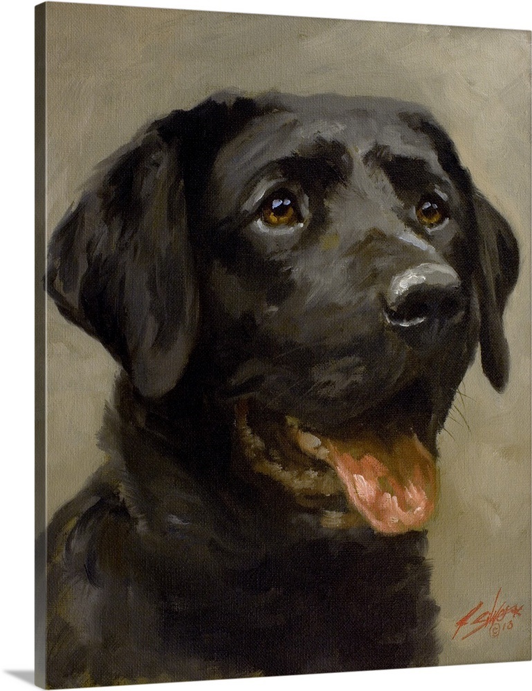 Black Labrador Wall Art, Canvas Prints, Framed Prints, Wall Peels ...