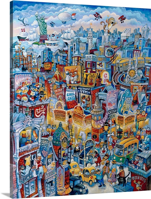 Cat City Blues | Great Big Canvas