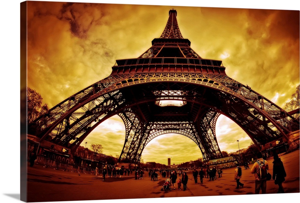 Eiffel Apocalypse Color Wall Art, Canvas Prints, Framed Prints, Wall ...
