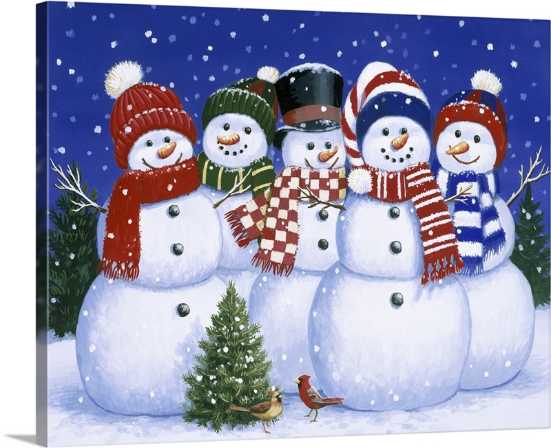 Five Snowmen | Great Big Canvas