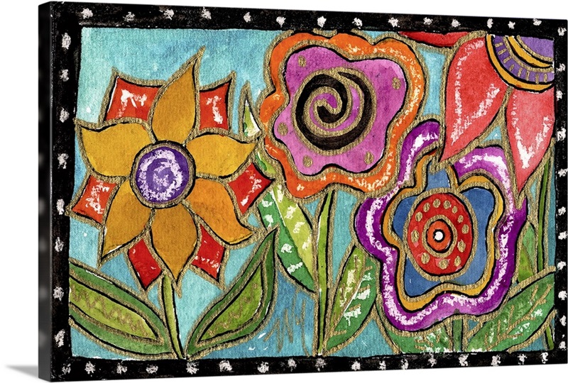 Funky Flower Garden | Great Big Canvas