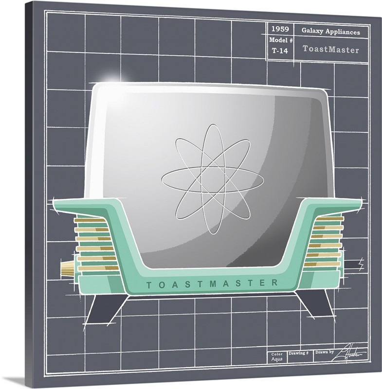 Galaxy Toaster - Aqua | Great Big Canvas
