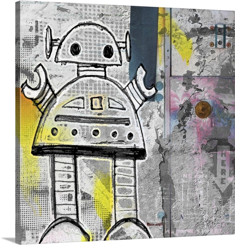 Girly Grunge Robot Wall Art, Canvas Prints, Framed Prints, Wall Peels ...