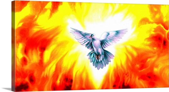 Holy Spirit Fire Wall Art, Canvas Prints, Framed Prints, Wall Peels ...