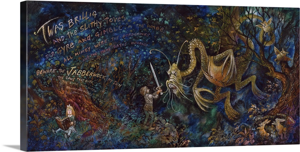 Jabberwocky Wall Art, Canvas Prints, Framed Prints, Wall Peels | Great ...
