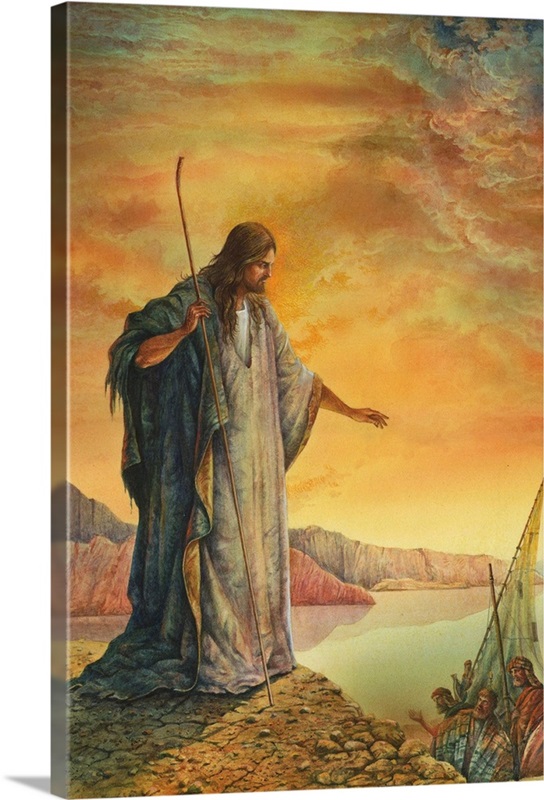Jesus by the Lake | Great Big Canvas