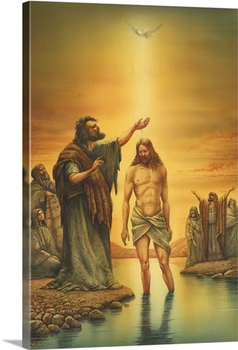 John Baptizing Jesus | Great Big Canvas