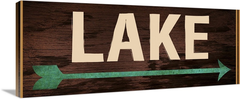 Lake Sign 2 | Great Big Canvas