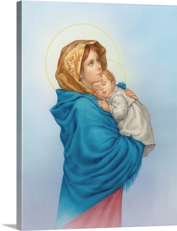 Mary holding Jesus | Great Big Canvas