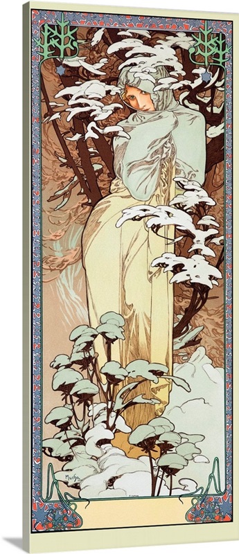 Mucha Winter | Great Big Canvas