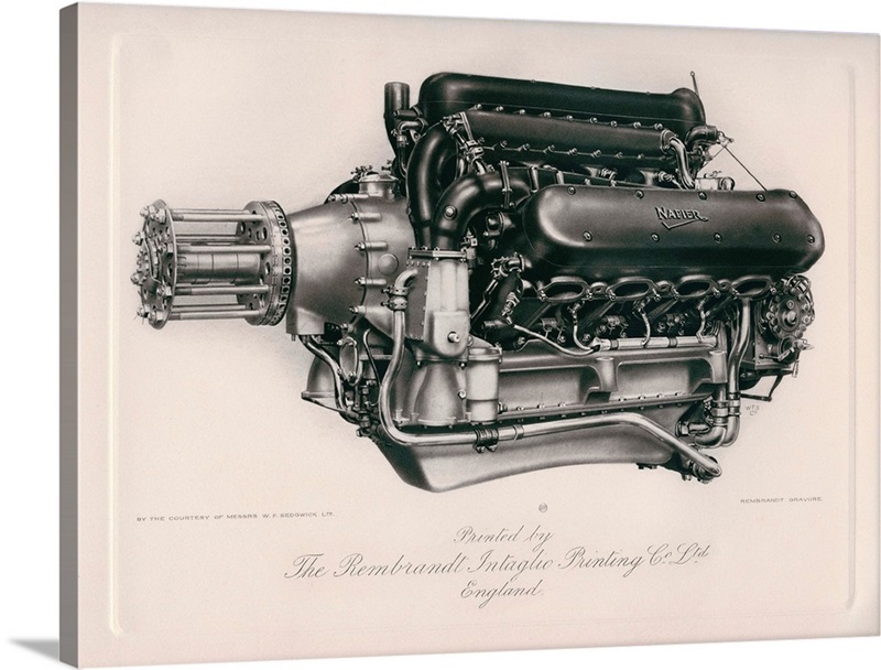 Napier Lion Engine | Great Big Canvas