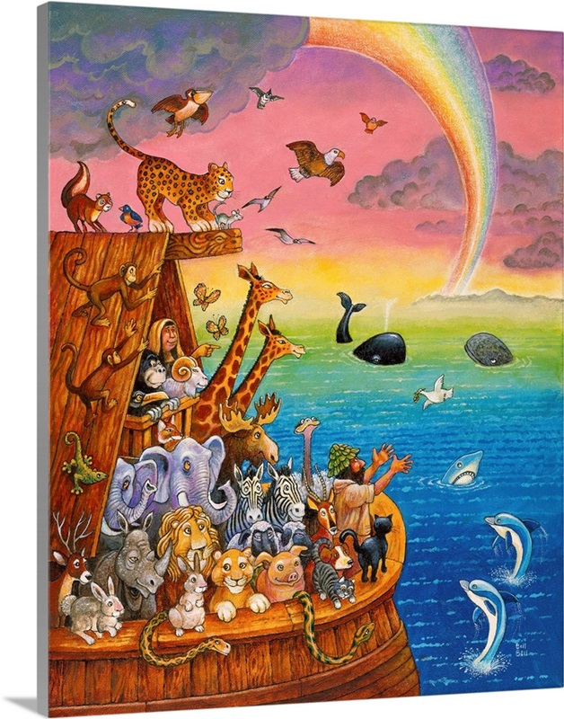 Noah and the Rainbow | Great Big Canvas